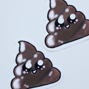 Poop Die Cut Sticker/poop Sticker/funny Stickers/funny Poop Stickers ...