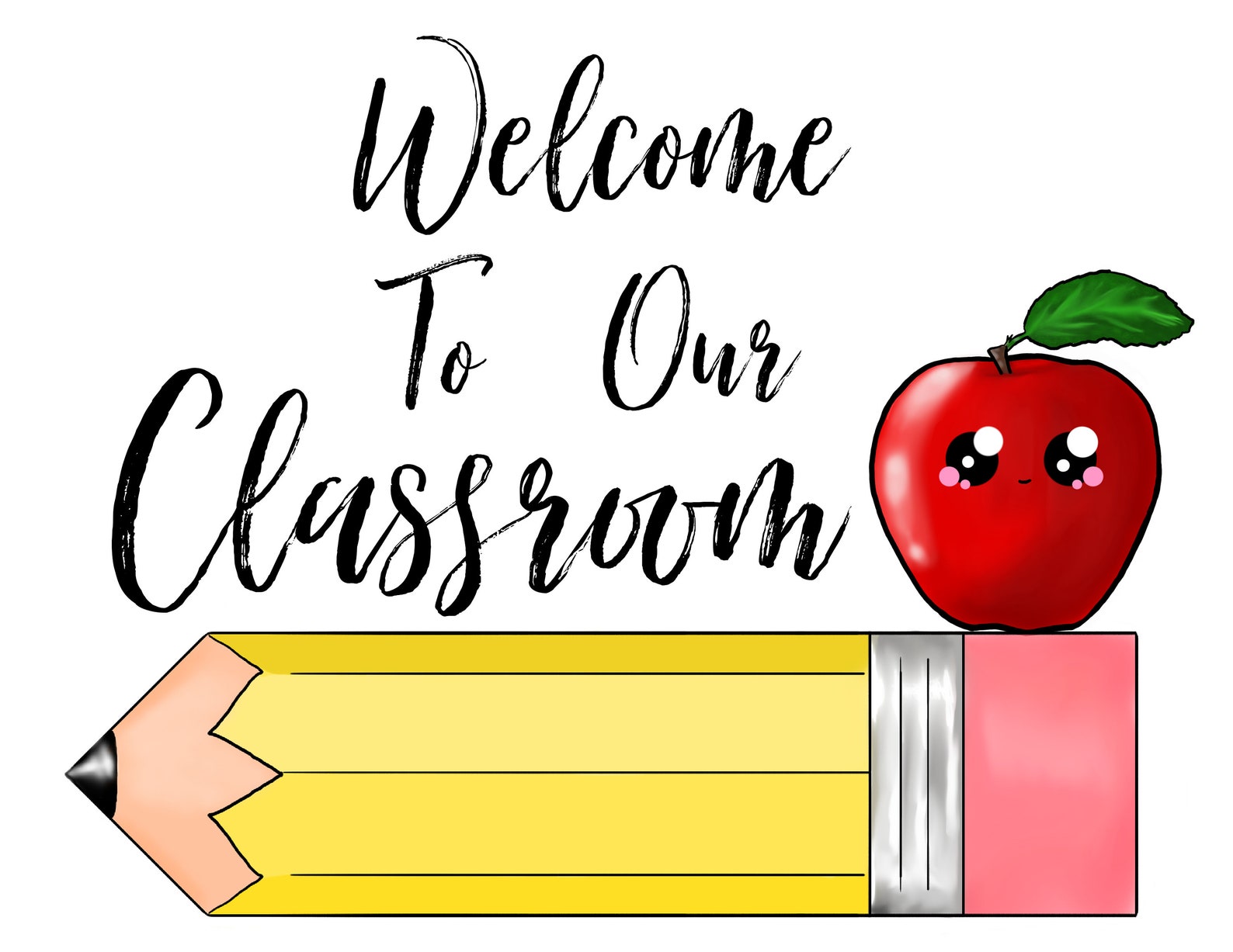 Welcome to Our Classroom Sign/instant School Sign Download/back to ...