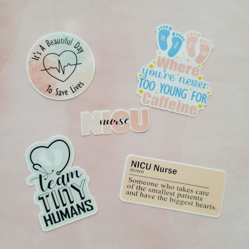 NICU Nurse Sticker Bundle - Etsy