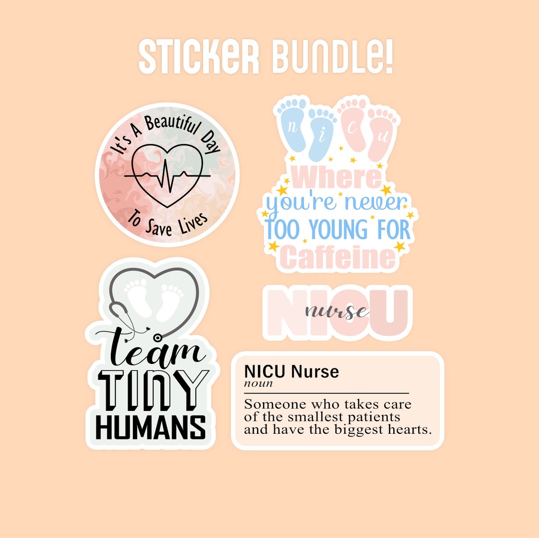 NICU Nurse - Sticker Bundle - Etsy