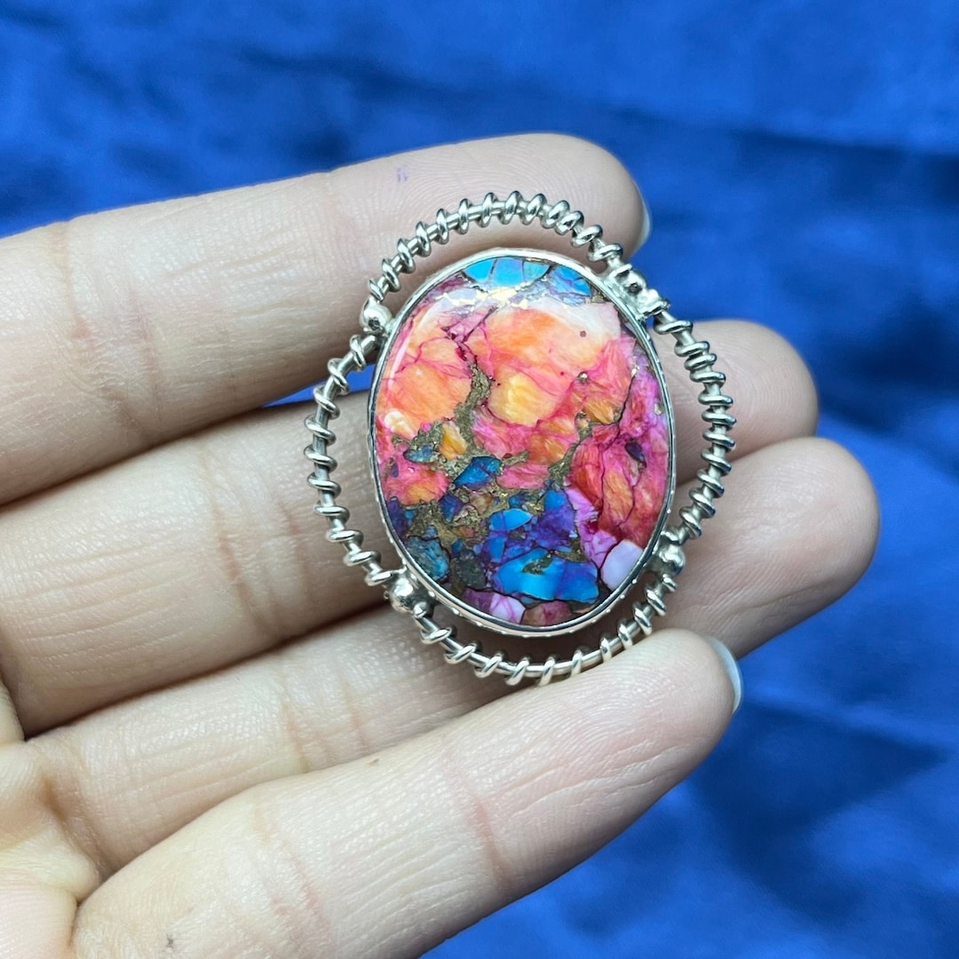 925 Sterling Silver Brooch, Vintage Silver Brooches, Oyster Turquoise ...