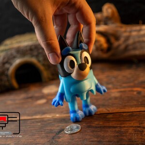 Articulated 3D Printed Blue Dog, Flexi Dog, Fidget Toy - Etsy
