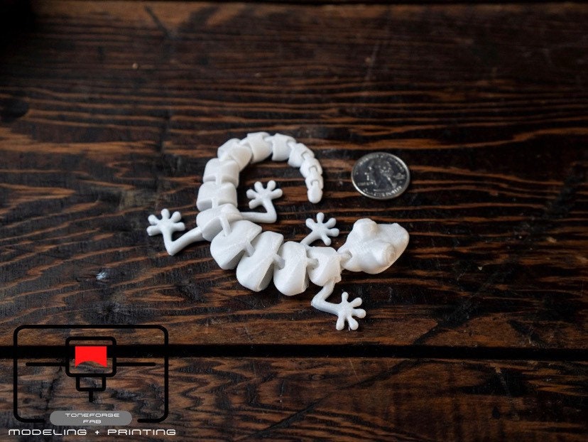 Articulated 3D Printed Lizard | Etsy