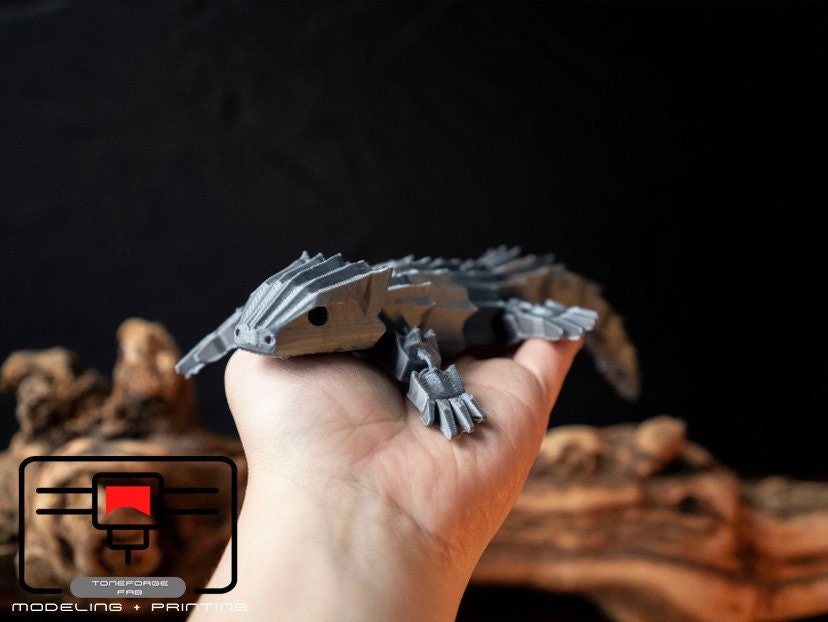 Articulated 3D Printed Armadillo Lizard - Etsy