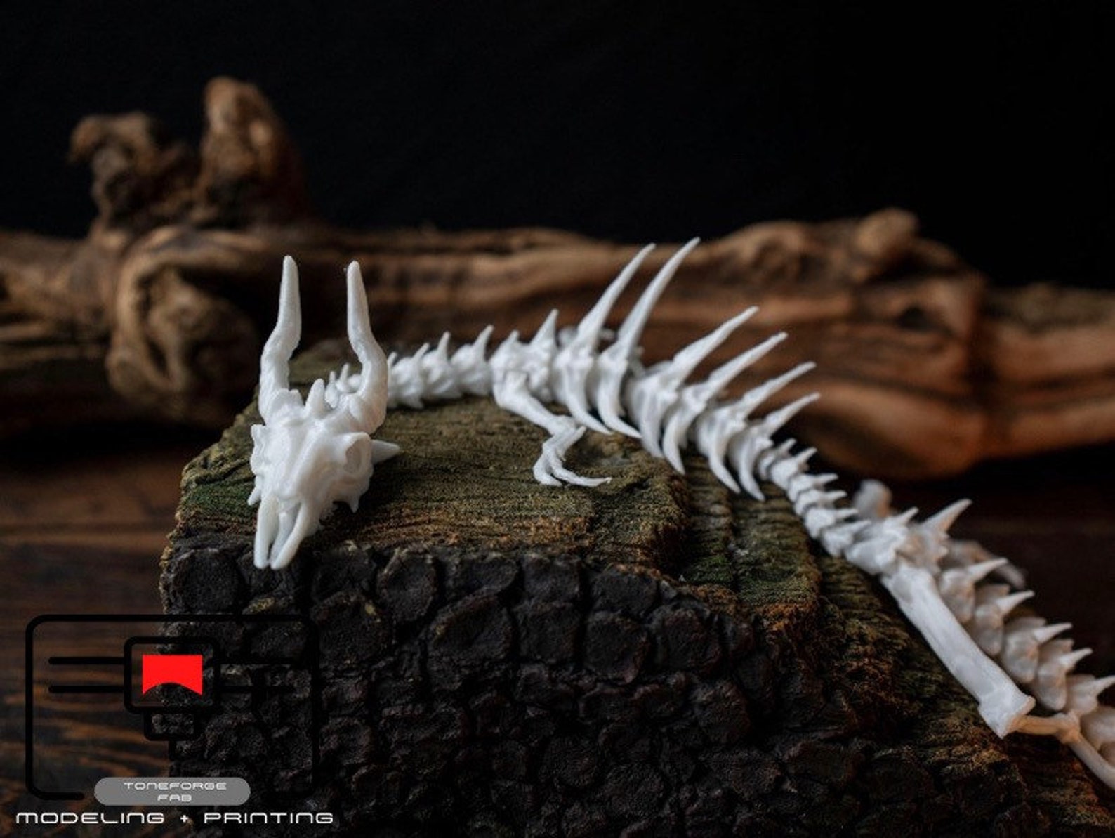 Articulated 3D Printed 21 Skeleton Dragon - Etsy