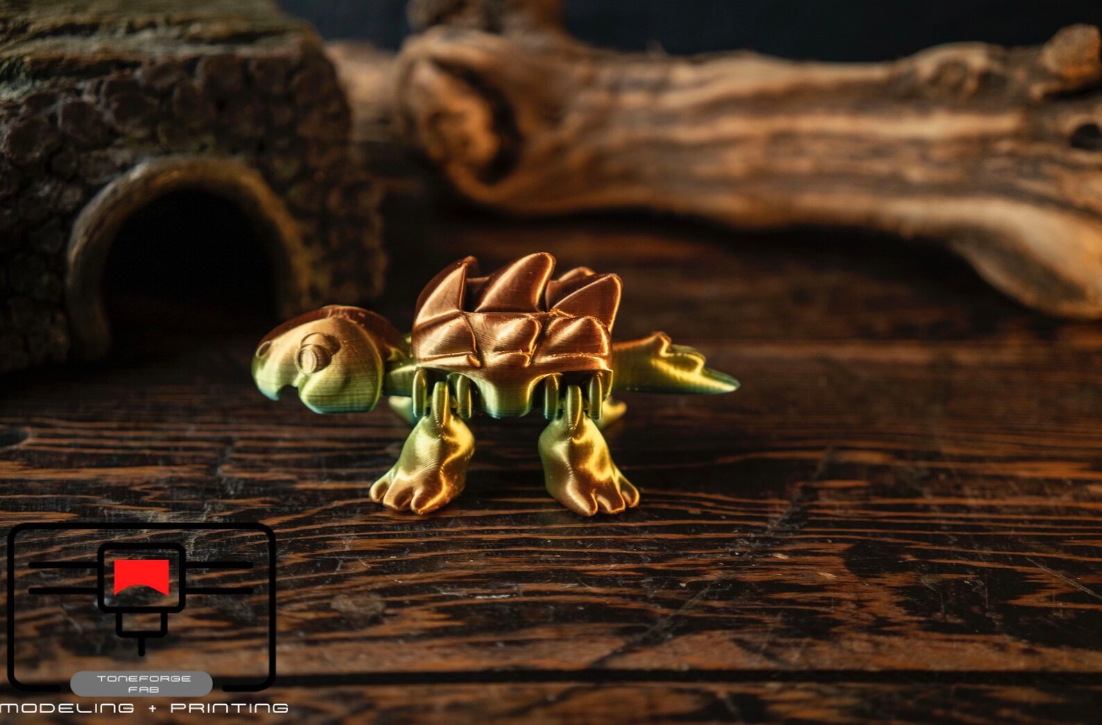 Articulated 3D Printed Alligator Turtle Flexi Turtle Fidget | Etsy