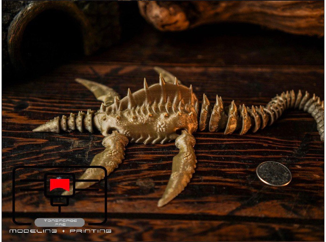 Articulated 3D Printed Nessy Sea Monster Fidget Toy - Etsy