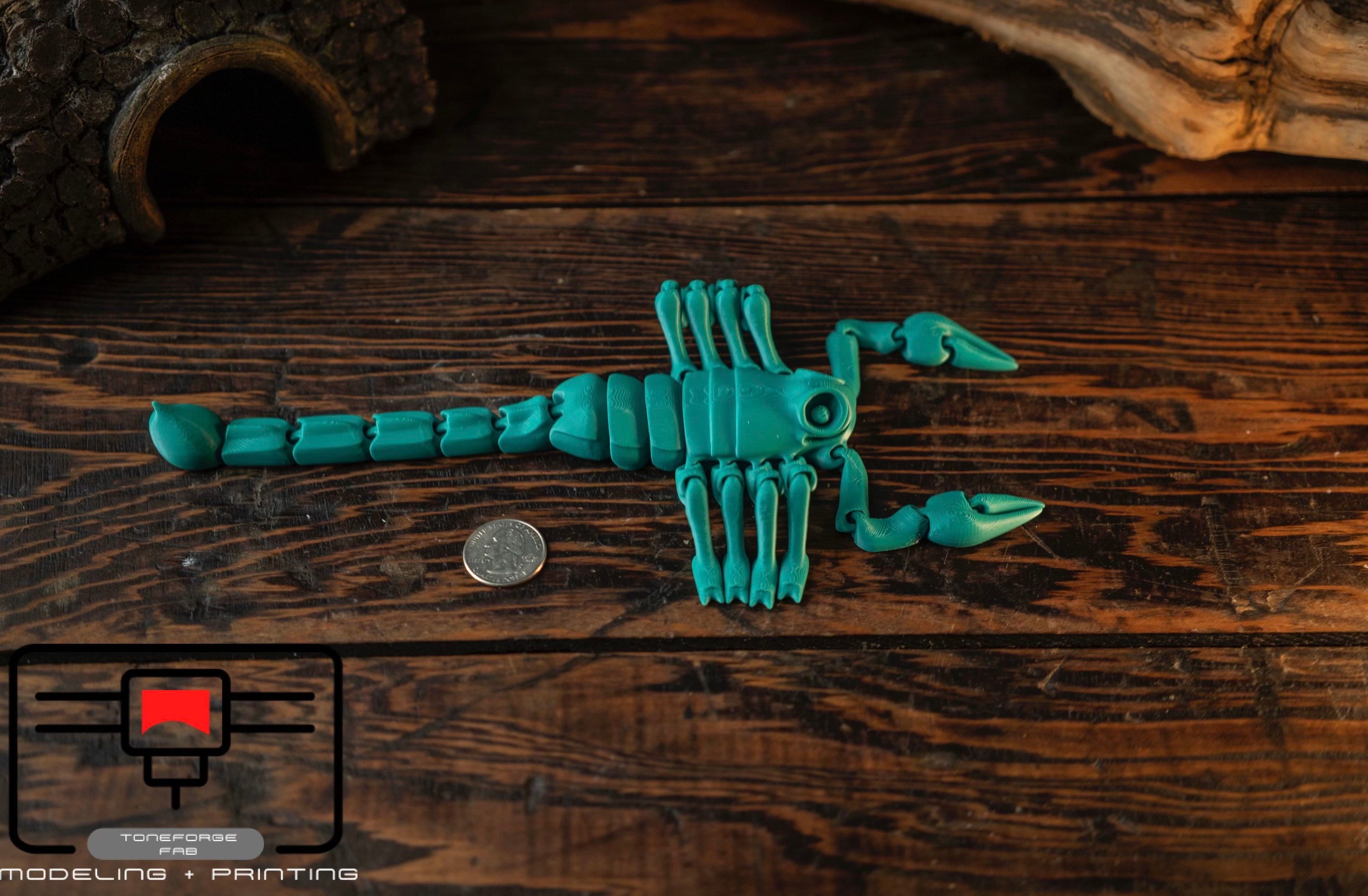 Articulated 3D Printed Scorpion, Flexi Animal, Fidget Toy - Etsy