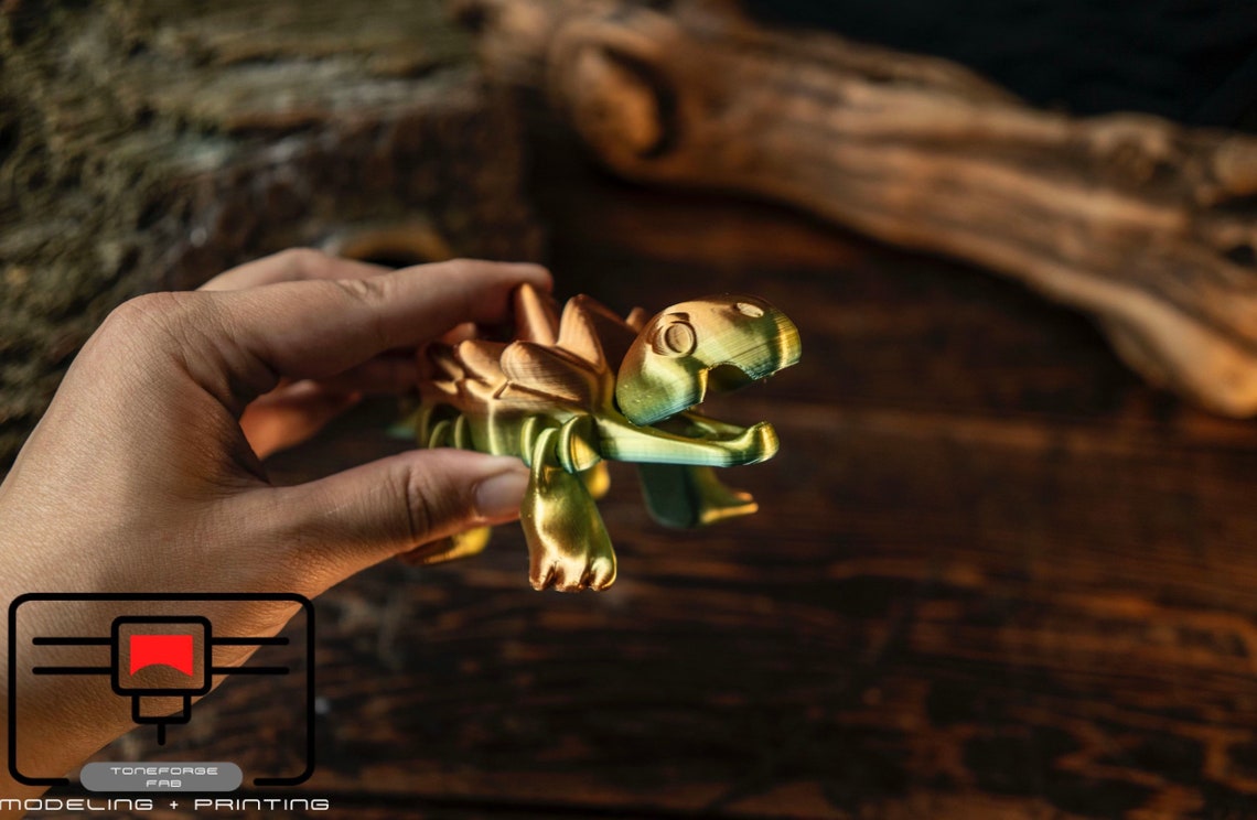 Articulated 3D Printed Alligator Turtle Flexi Turtle Fidget - Etsy