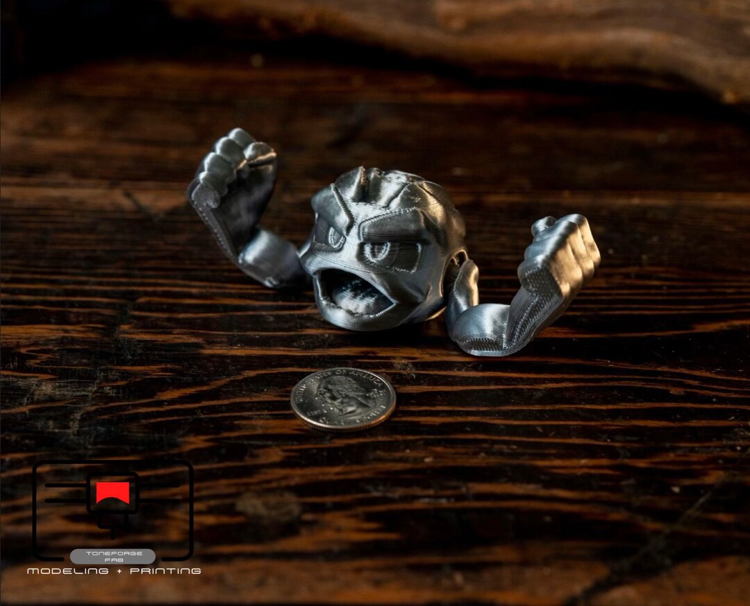 Articulated 3D Printed Geodude Fidget Toy - Etsy