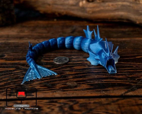 Articulated 3D Printed Gyarados Fidget Toy - Etsy