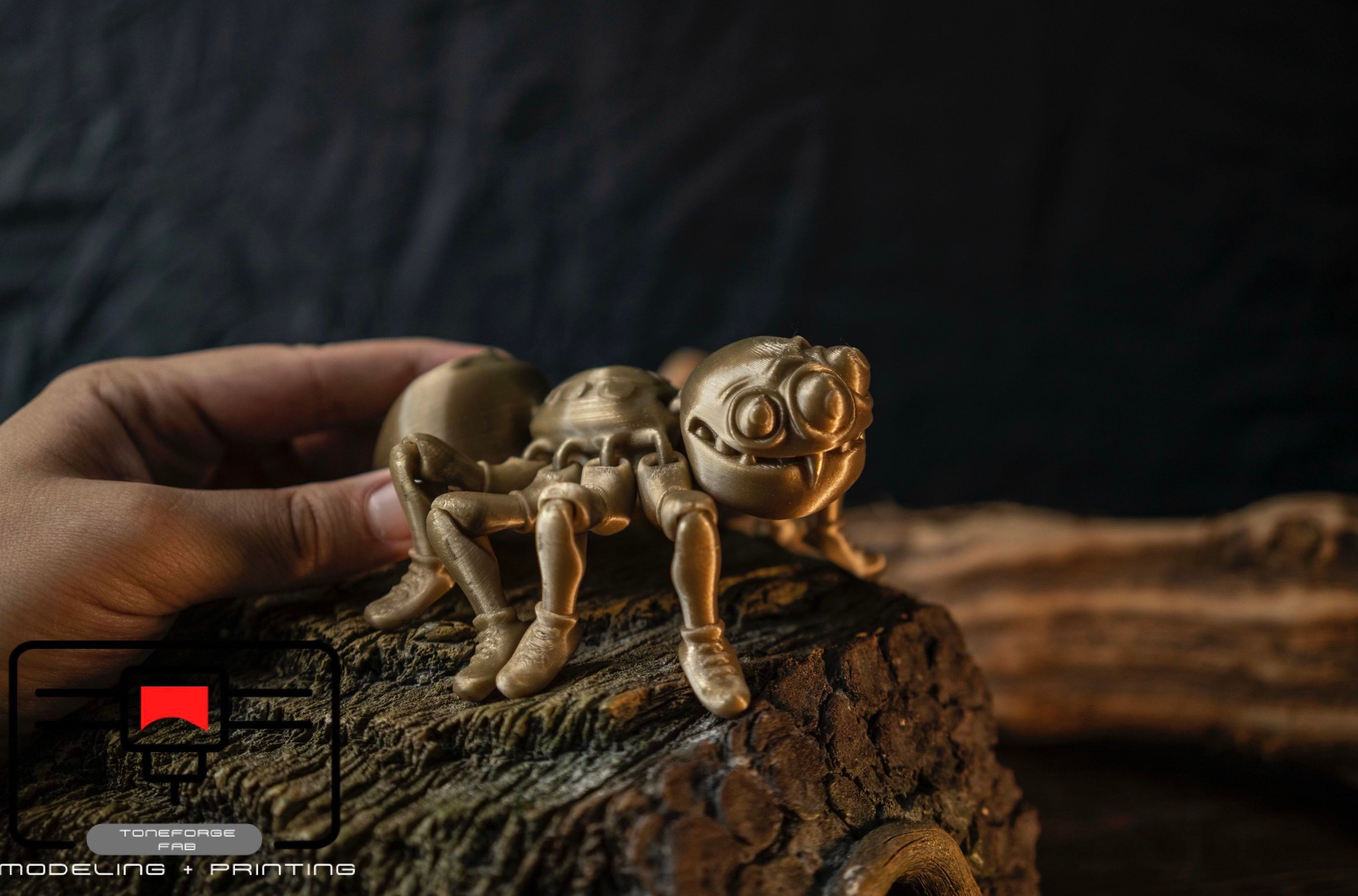 Articulated 3D Printed Silly Spider, Flexi Animal, Fidget Toy - Etsy