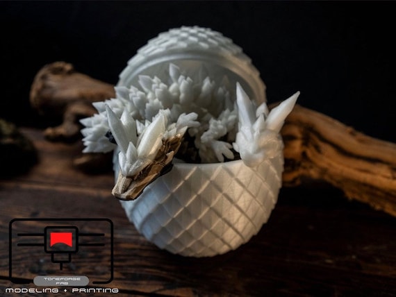 Articulated 3D Printed Dragon and Egg Surprise - Etsy