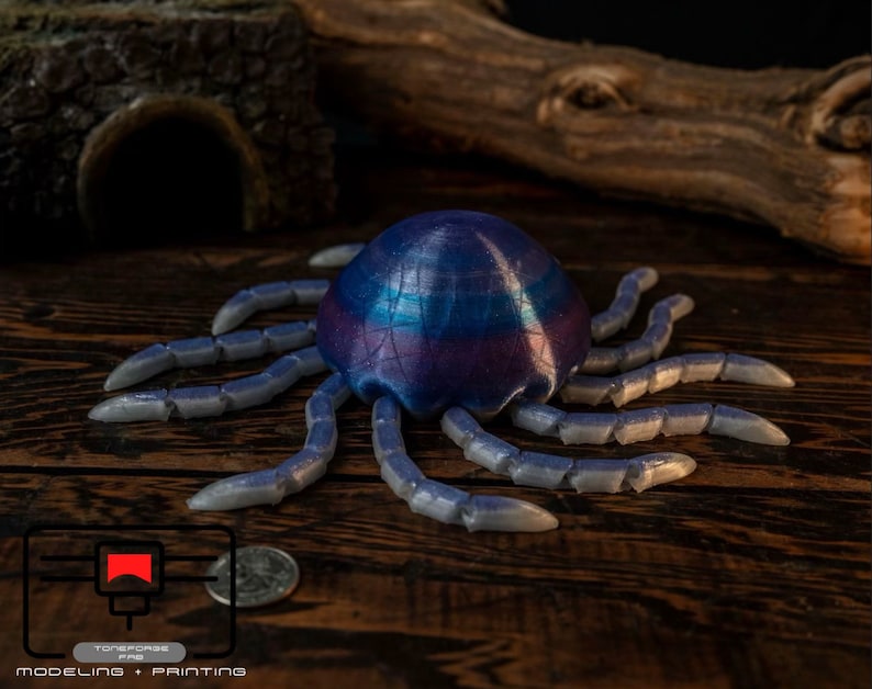 Articulated 3D Printed Jellyfish Fidget Toy - Etsy