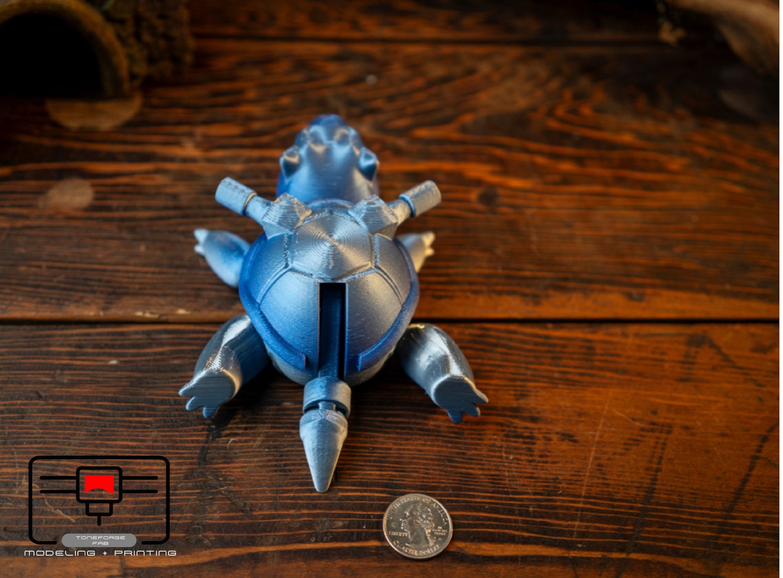 Articulated 3D Printed Blastoise Fidget Toy - Etsy