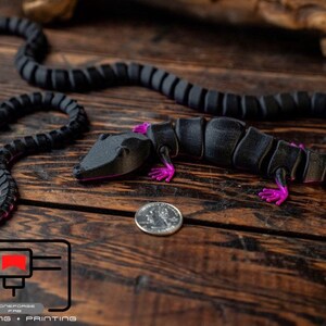 Articulated 3D Printed 42” Lizard With Long Tail - Etsy