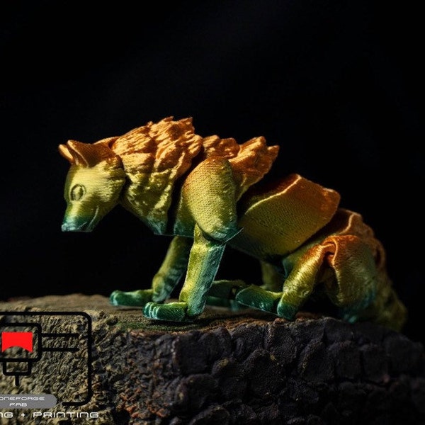 Articulated 3d Printed Wolf - Etsy