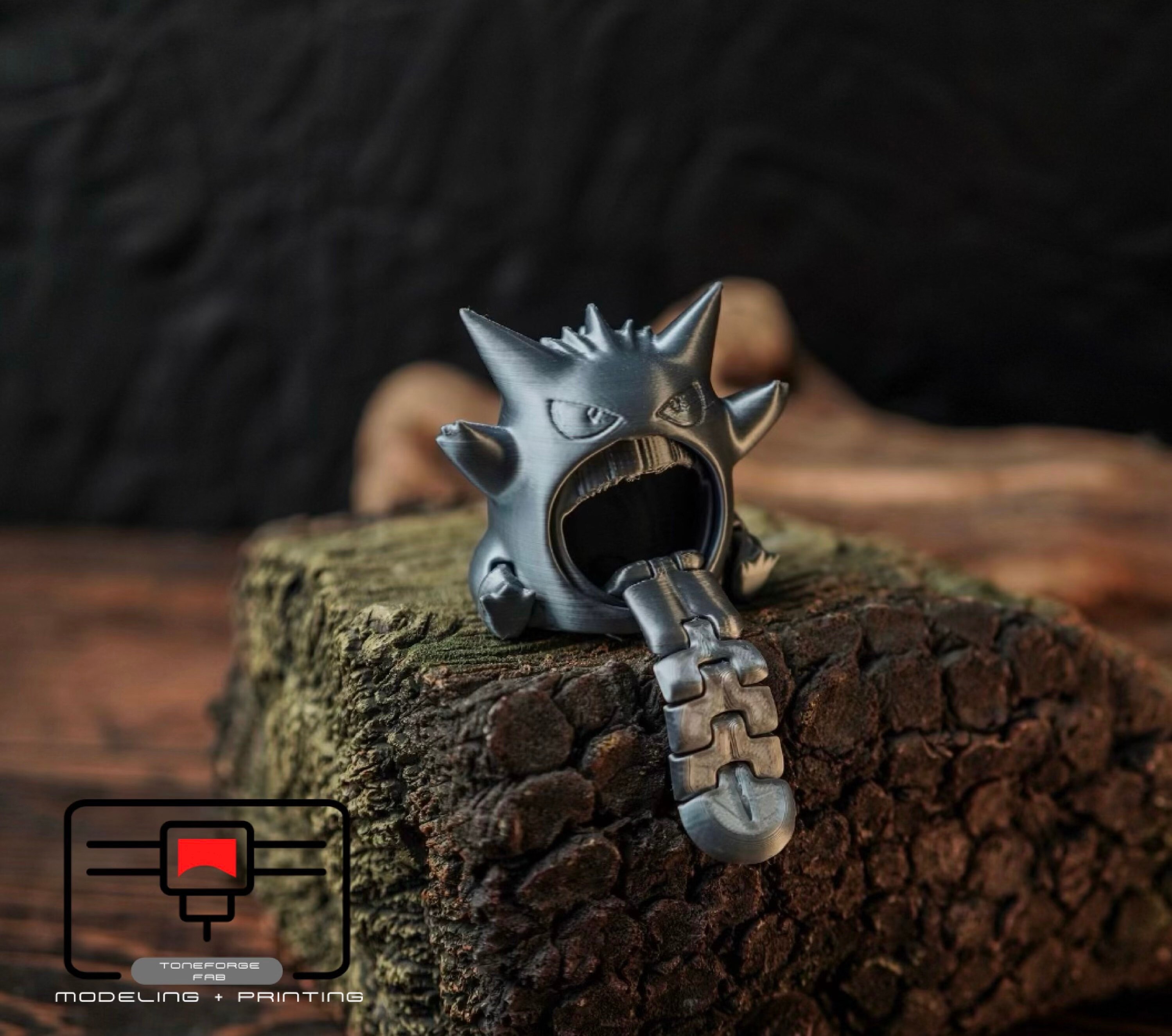 Articulated 3D Printed Gengar, Flexi Animal, Fidget Toy - Etsy Australia