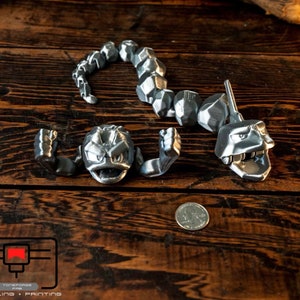 Articulated 3D Printed Onix Fidget Toy - Etsy