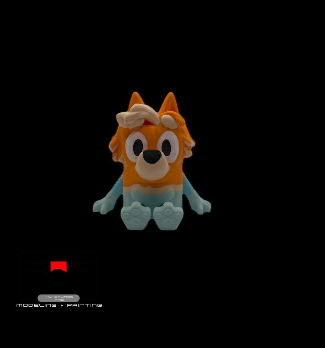 Articulated 3D Printed Uncle Rad Blue Dog, Flexi Dog, Fidget Toy - Etsy