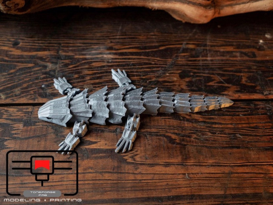 Articulated 3D Printed Armadillo Lizard - Etsy