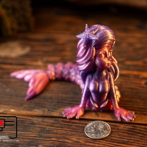 Articulated 3D Printed Mermaid, Flexi Animal, Fidget Toy - Etsy