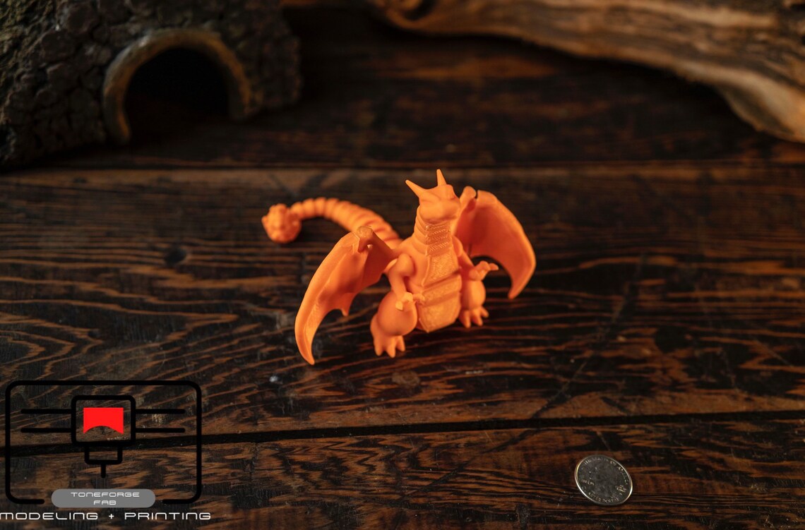 Articulated 3D Printed Charmander Evolution Set Flexi - Etsy
