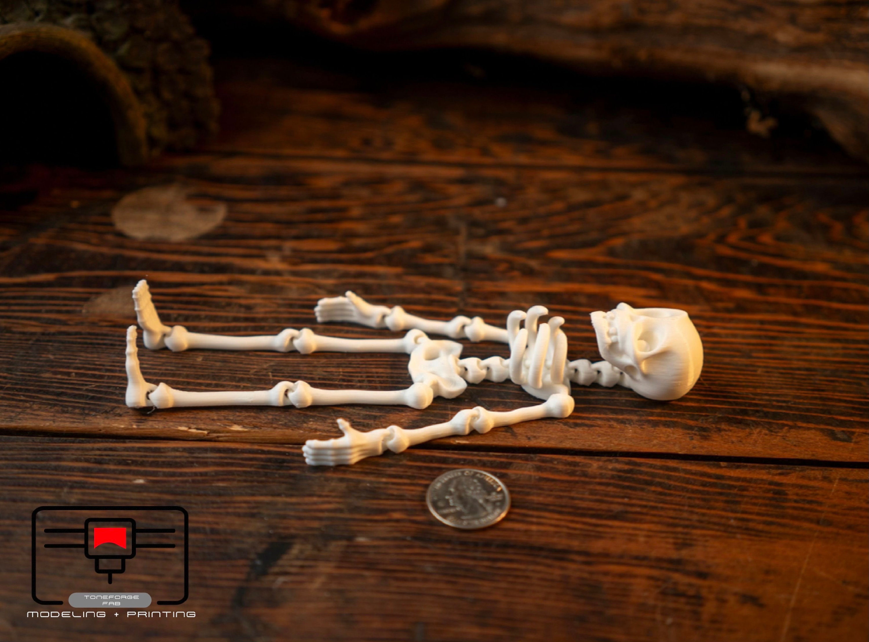 Articulated 3D Printed Skeleton, Fidget Toy - Etsy