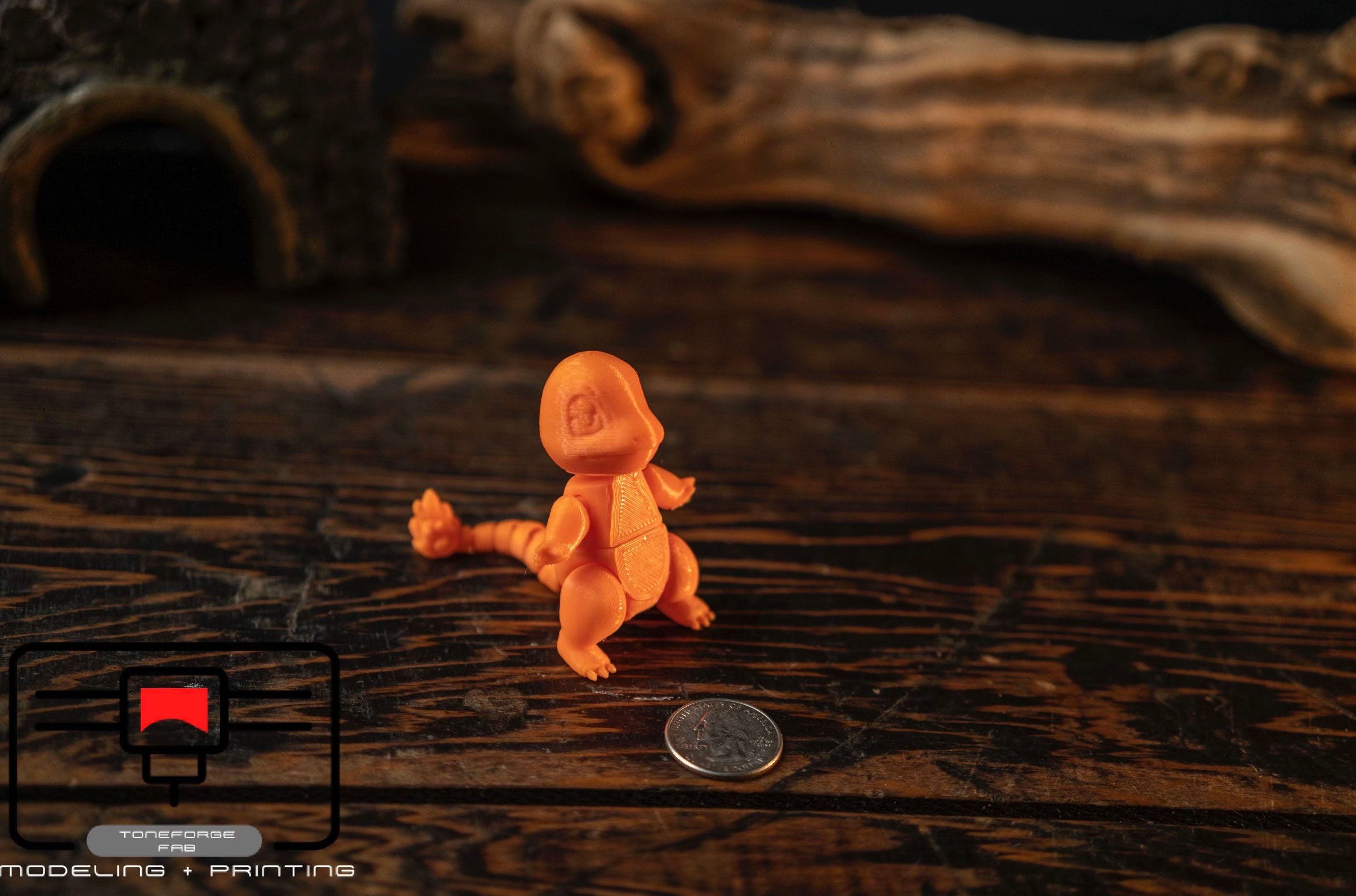 Articulated 3D Printed Charmander, Flexi Pokémon, Fidget Toy - Etsy