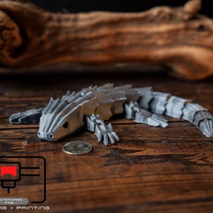 Articulated 3D Printed Armadillo Lizard - Etsy