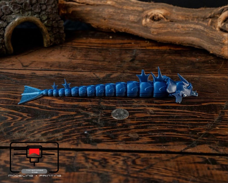 Articulated 3D Printed Gyarados Fidget Toy - Etsy