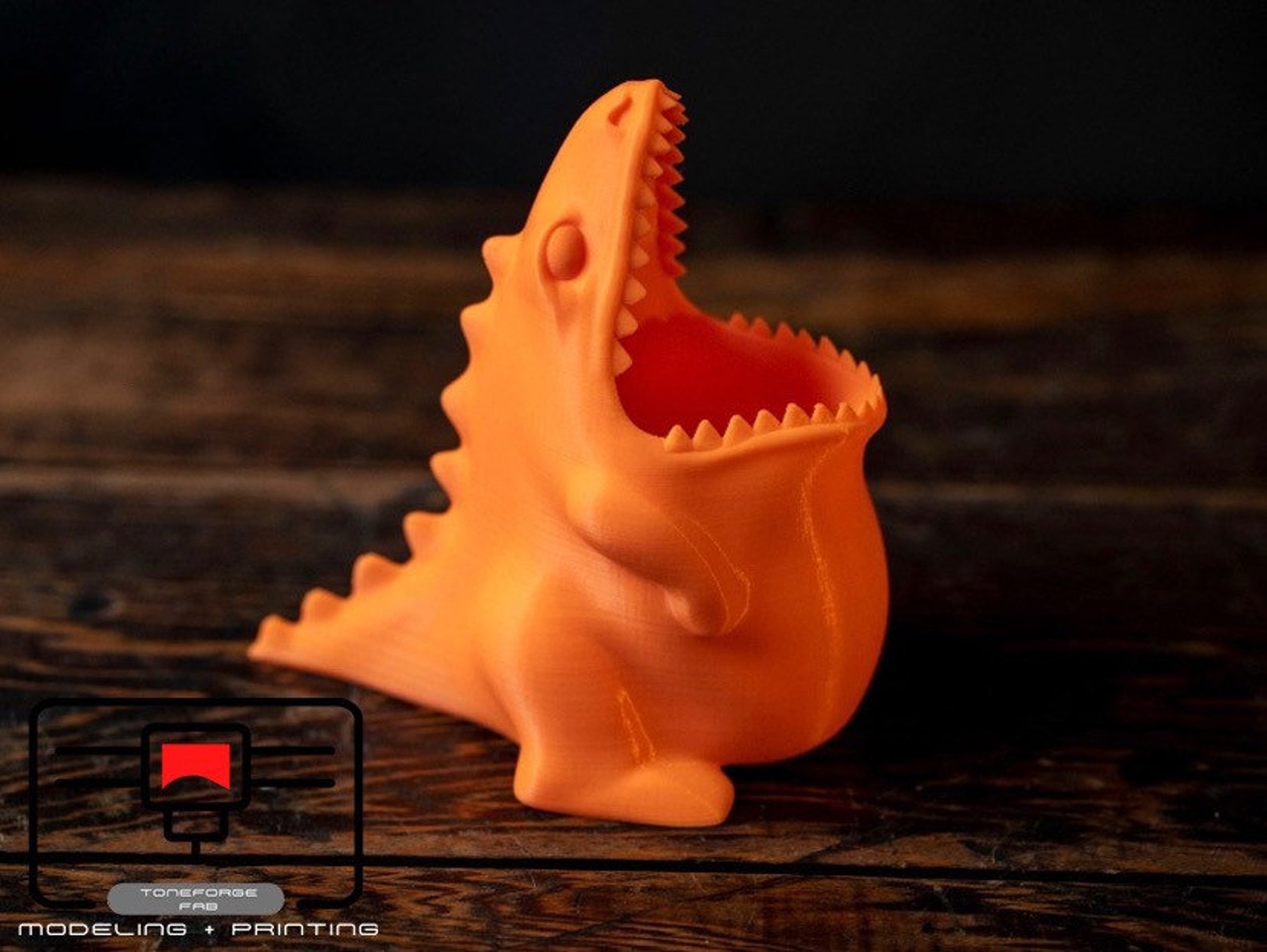 3D Printed Dino Pencil Holder - Etsy