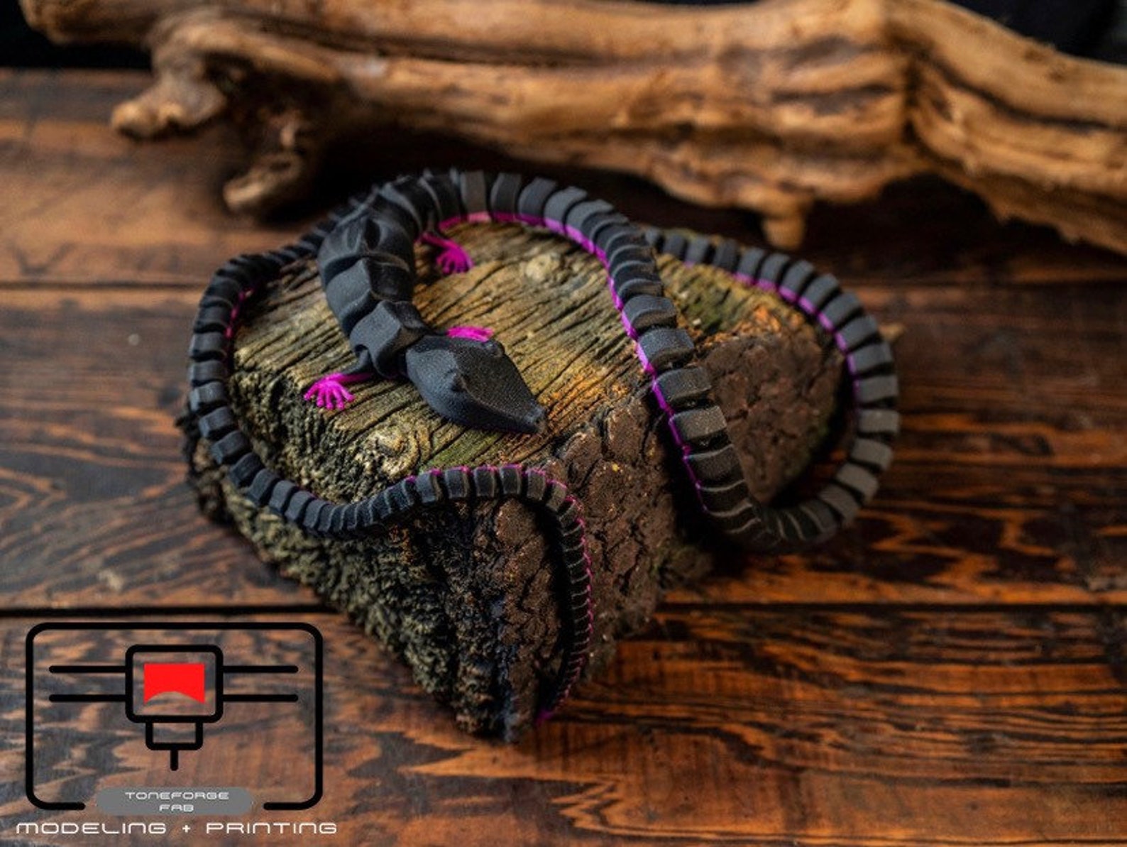 Articulated 3D Printed 42 Lizard With Long Tail - Etsy