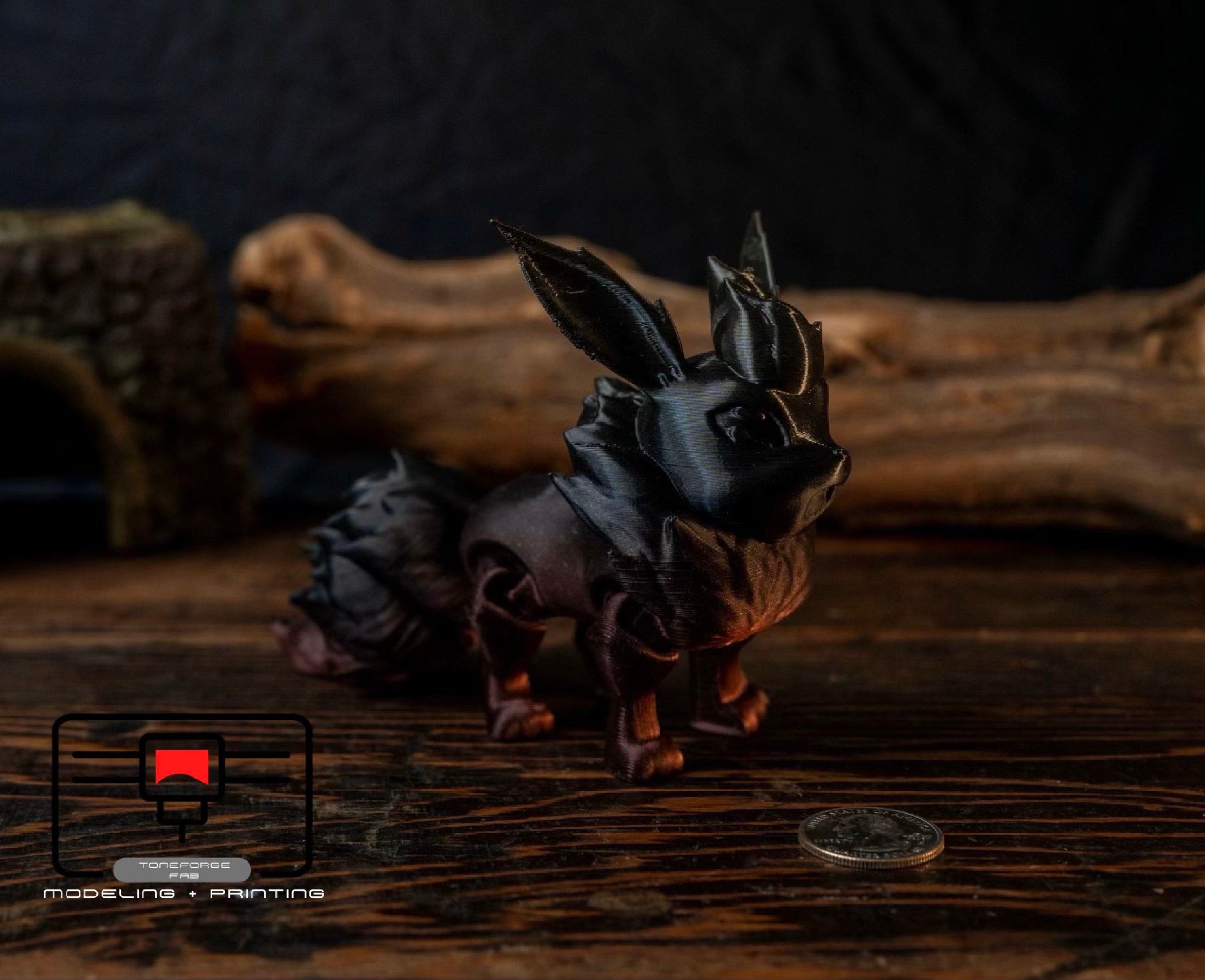 Articulated 3D Printed Eevee Evolution Set Fidget Toy - Etsy