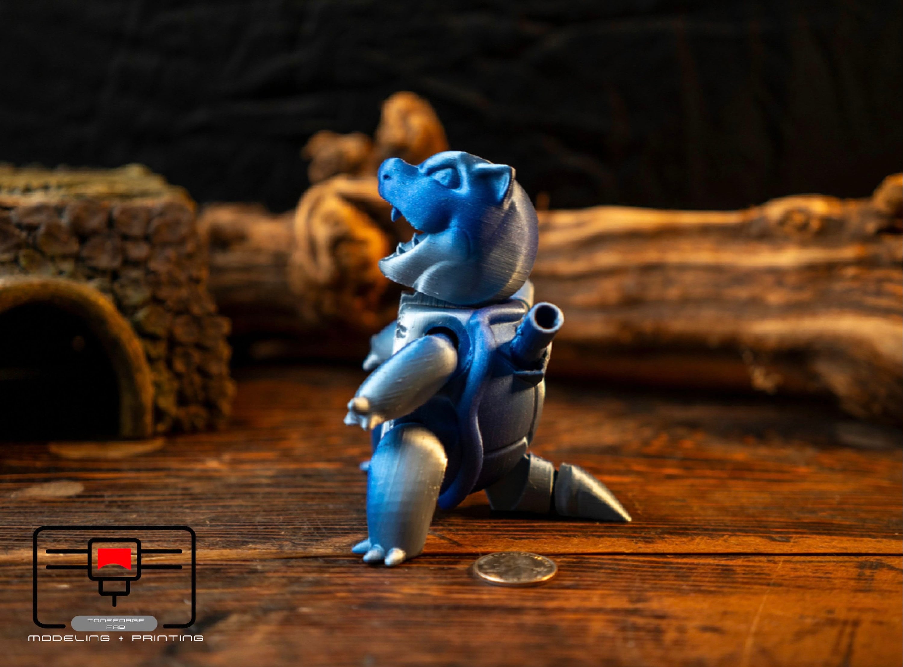 Articulated 3D Printed Blastoise Fidget Toy - Etsy