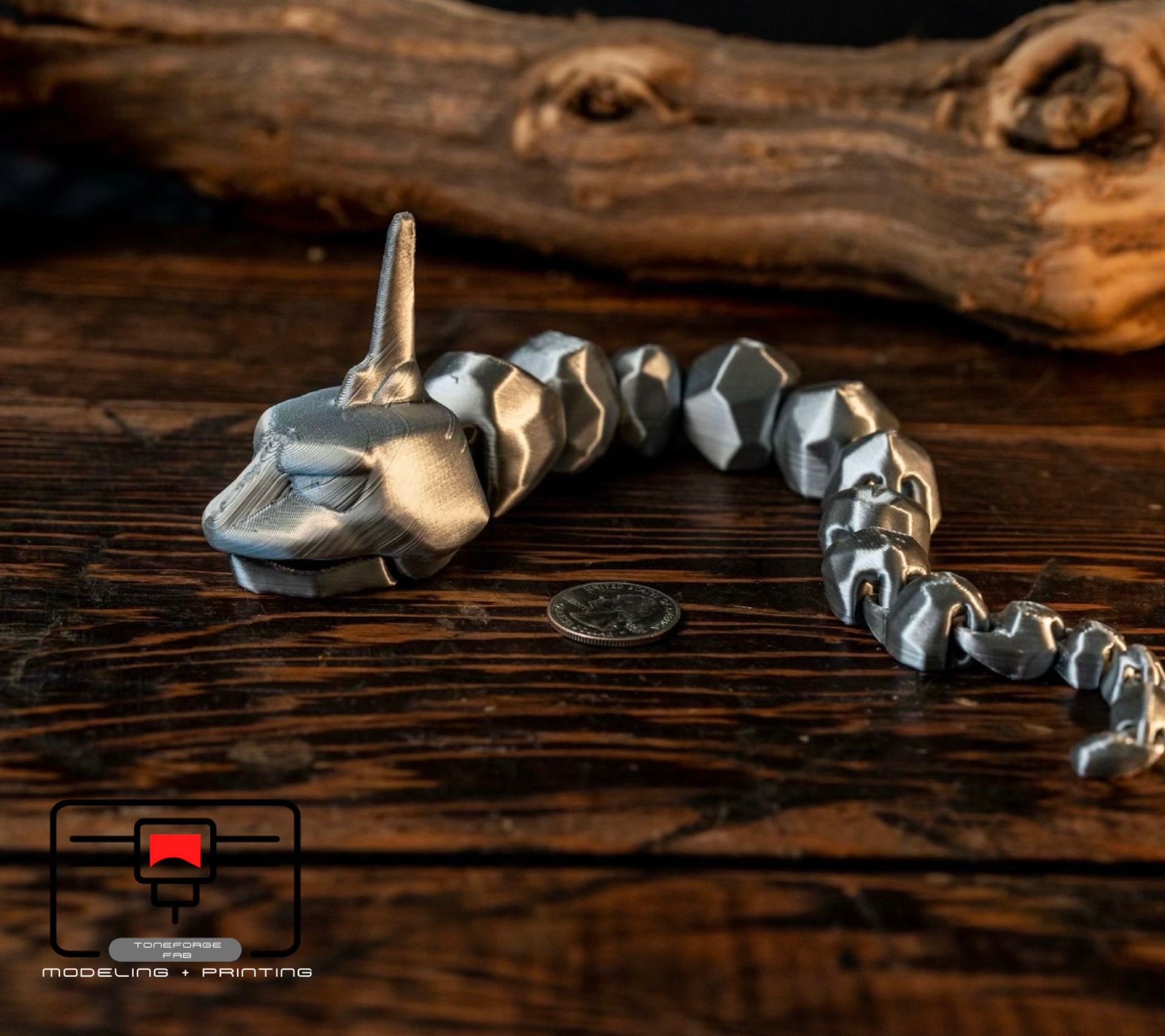 Articulated 3D Printed Onix Fidget Toy - Etsy