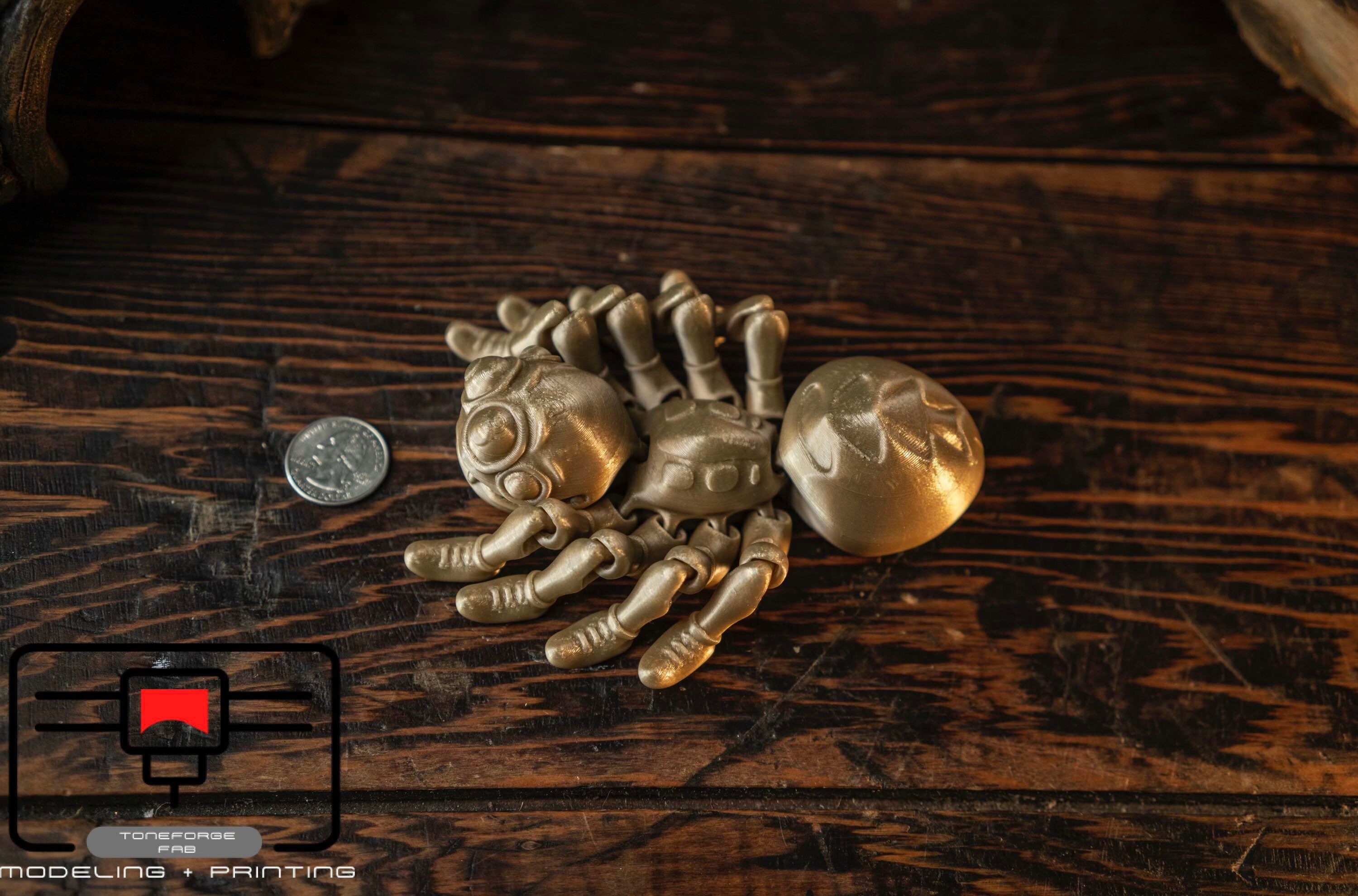 Articulated 3D Printed Silly Spider, Flexi Animal, Fidget Toy - Etsy