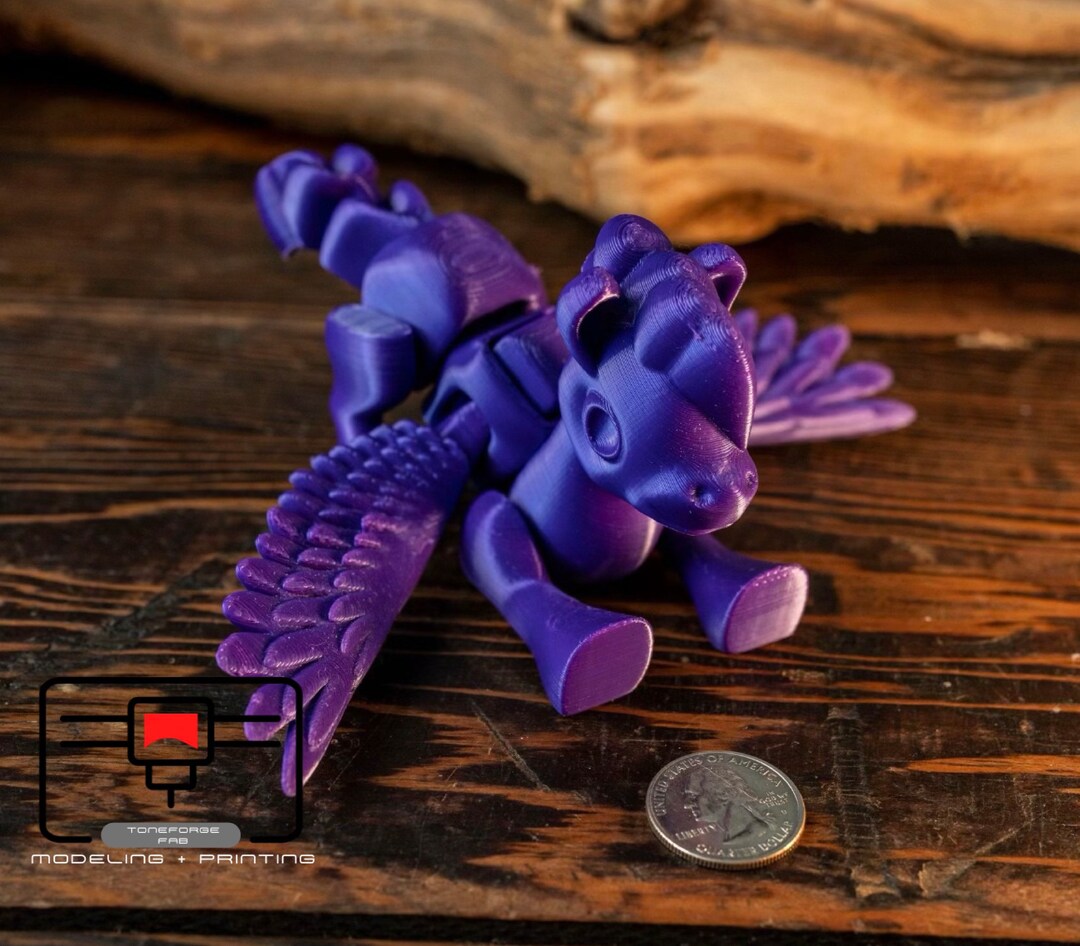 Articulated 3D Printed Cute Pegasus - Etsy