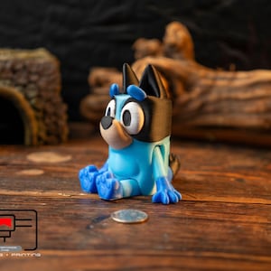 Articulated 3D Printed Blue Dog, Flexi Dog, Fidget Toy - Etsy