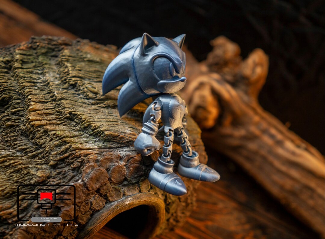 Articulated 3D Printed Sonic, Flexi Game Character, Fidget Toy - Etsy