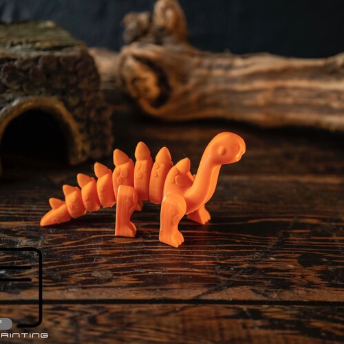Articulated 3D Printed Brontosaurus Flexi Dinosaur Fidget - Etsy