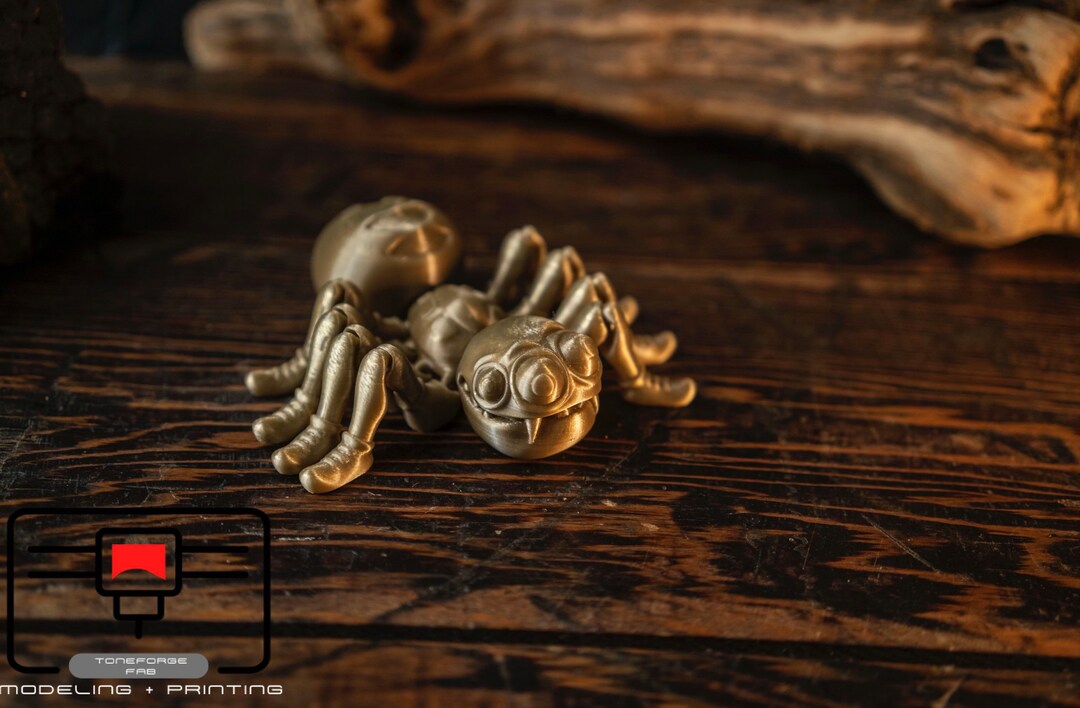 Articulated 3D Printed Silly Spider, Flexi Animal, Fidget Toy - Etsy