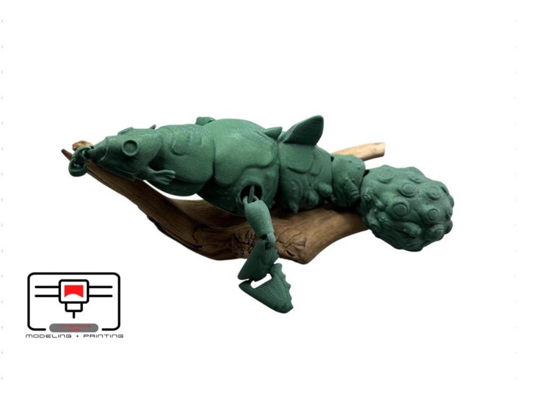 Articulated 3D Printed Gasopod , Flexi Sea Monster, Seabeast Movie ...