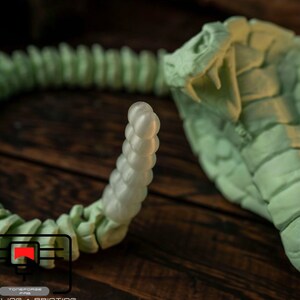 Articulated 3D Printed King Cobra Toy - Etsy