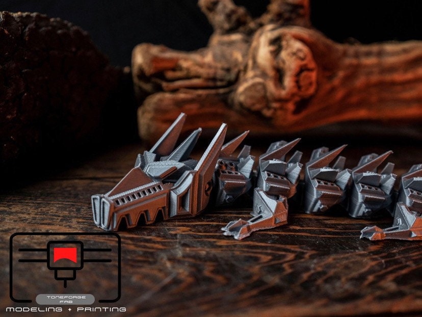 Articulated 3D Printed 22 Robot Dragon - Etsy