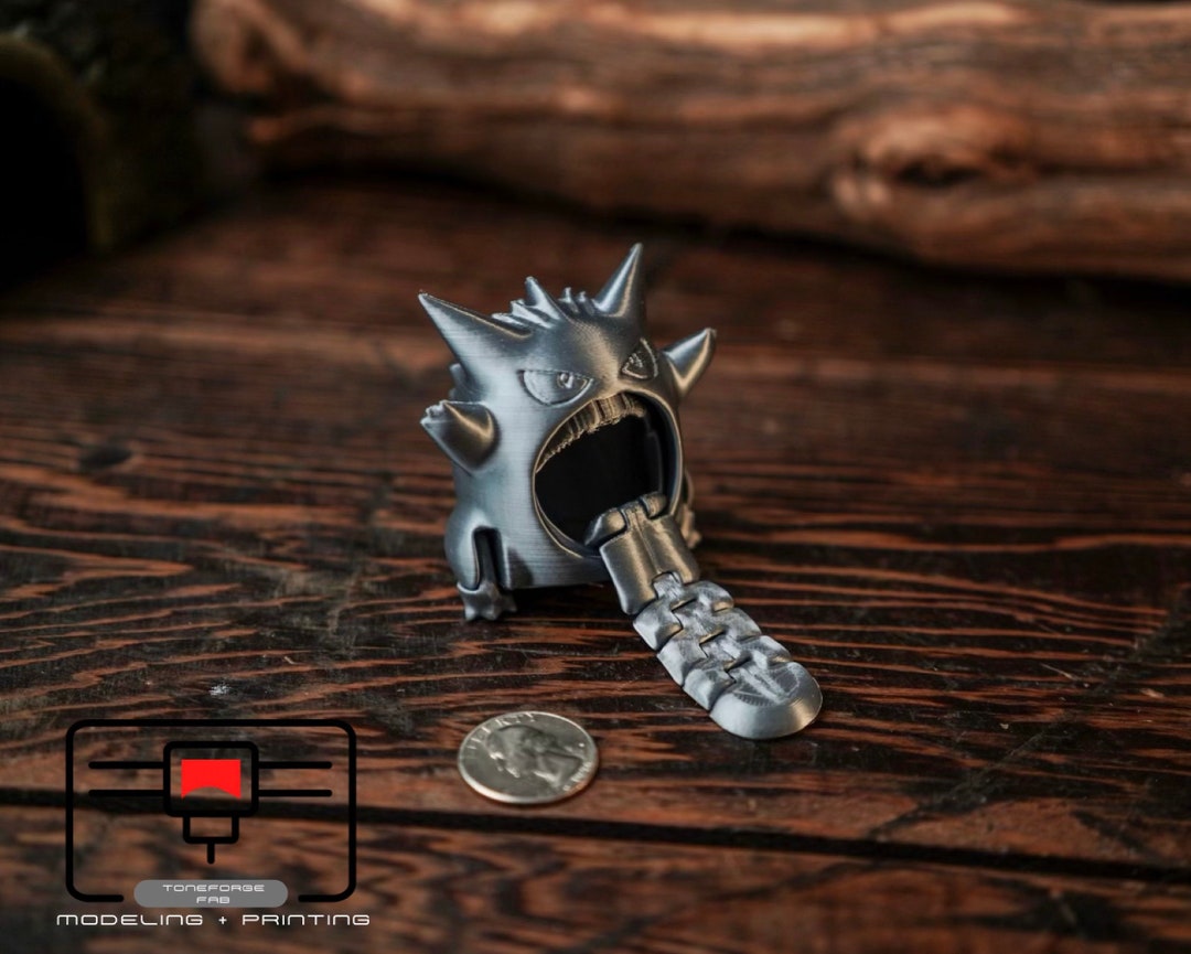 Articulated 3D Printed Gengar, Flexi Animal, Fidget Toy - Etsy