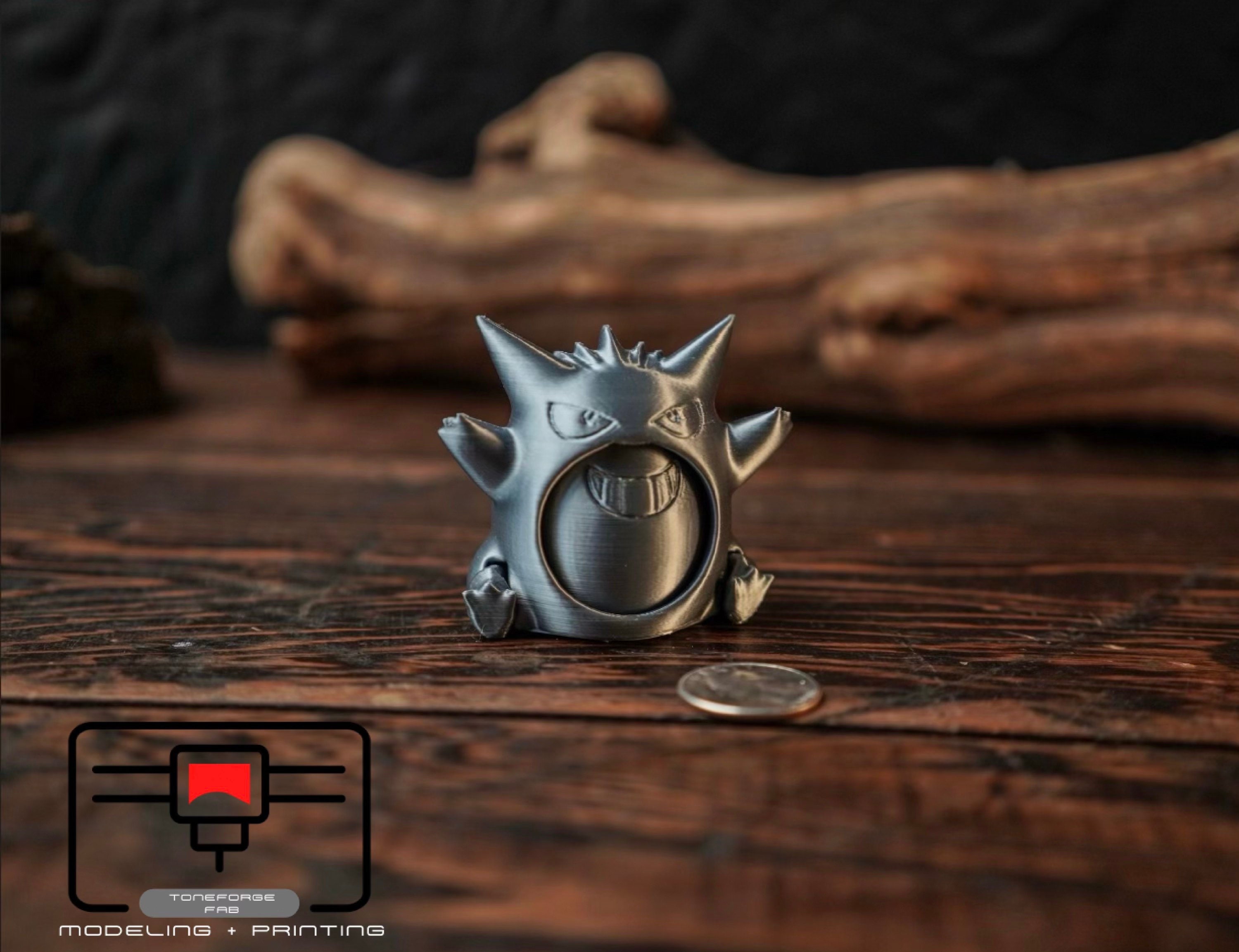Articulated 3D Printed Gengar, Flexi Animal, Fidget Toy - Etsy