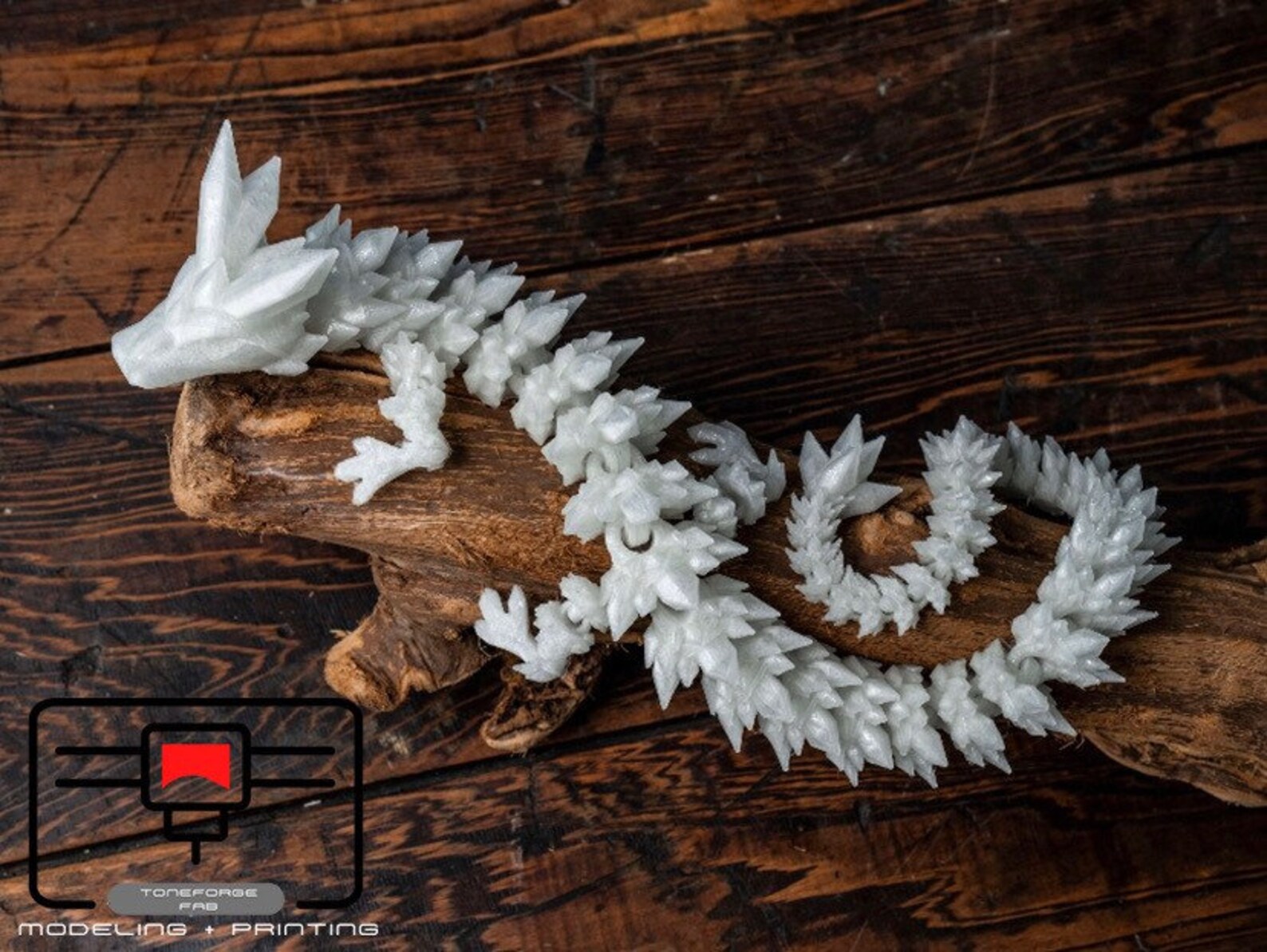 Articulated 3D Printed 24” Crystal Dragon, Flexi Dragon, Fidget Toy - Etsy