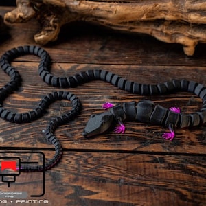 Articulated 3D Printed 42” Lizard With Long Tail - Etsy