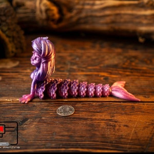 Articulated 3D Printed Mermaid, Flexi Animal, Fidget Toy - Etsy